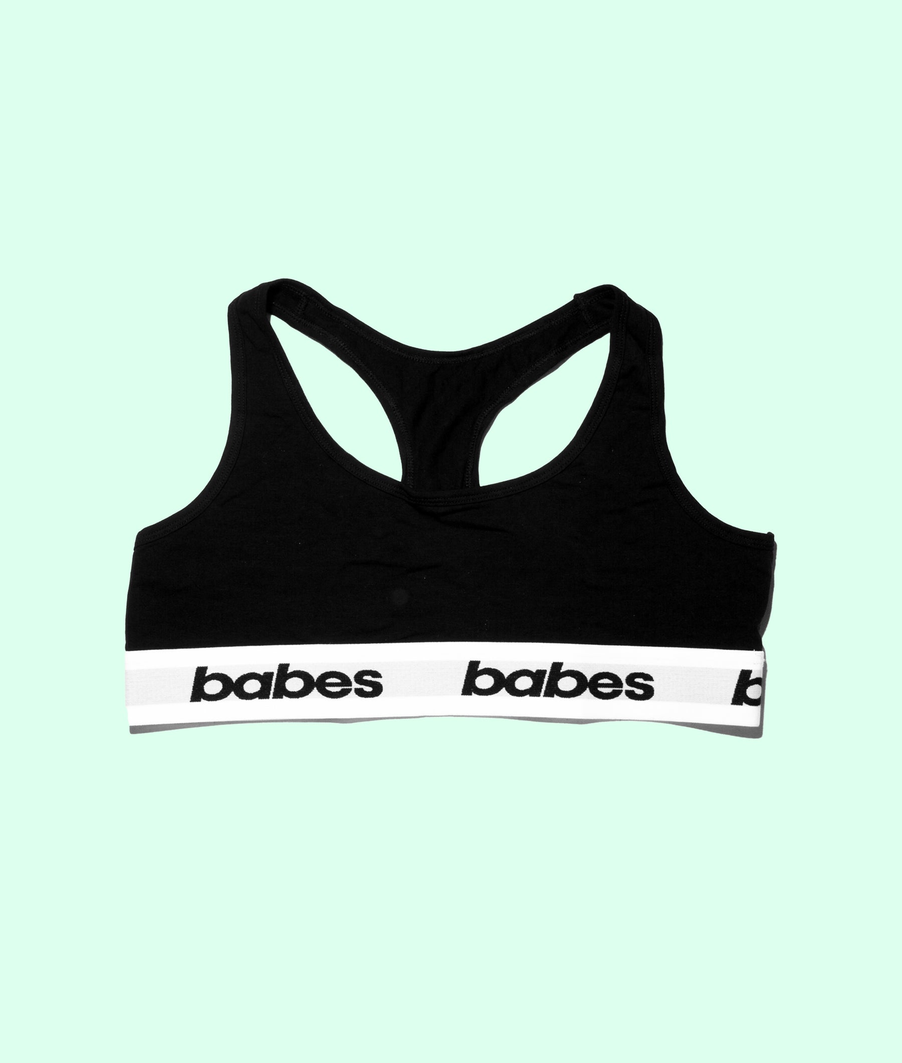 BABES BLACK SPORTS BRA – BABES.LAND
